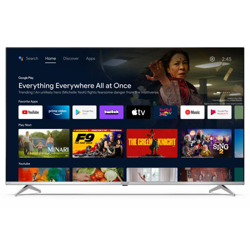 Sharp - Télévision 55" 4K Ultra HD Android TV Wifi